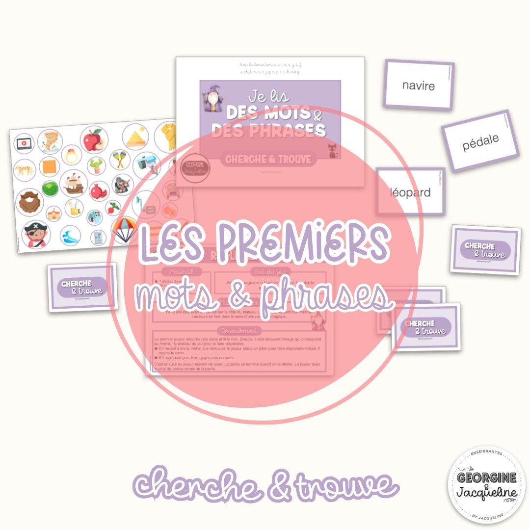 Je lis des mots et des phrases – Cherche et trouve (atelier) – Georgine ...