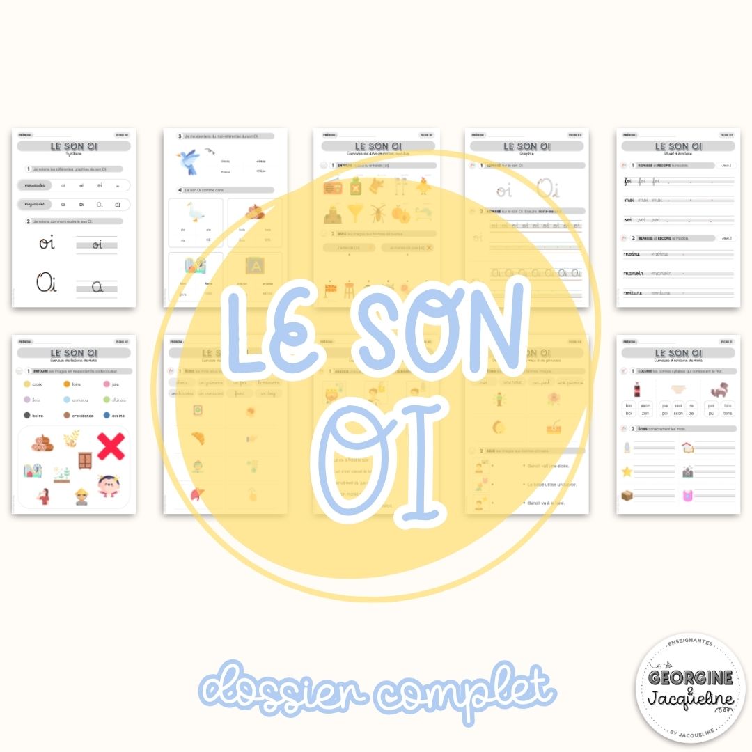Le son OI – Dossier d’apprentissage du code – Georgine & Jacqueline