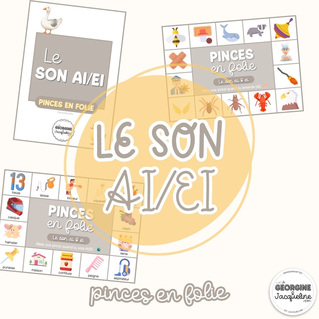 Le son AI/EI - pinces en folie (atelier) – Georgine & Jacqueline