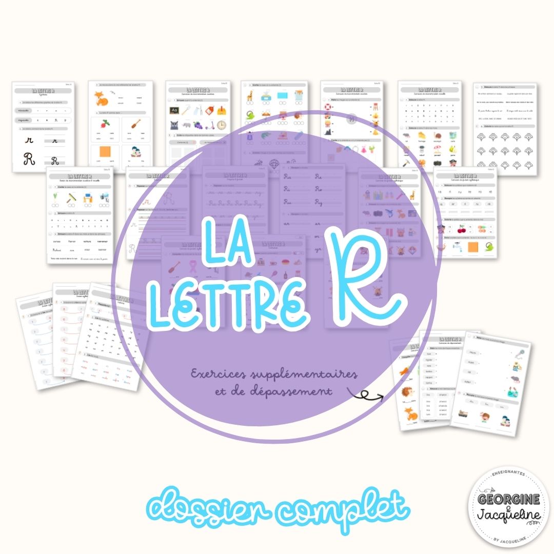 La lettre R – Dossier d’apprentissage du code – Georgine & Jacqueline