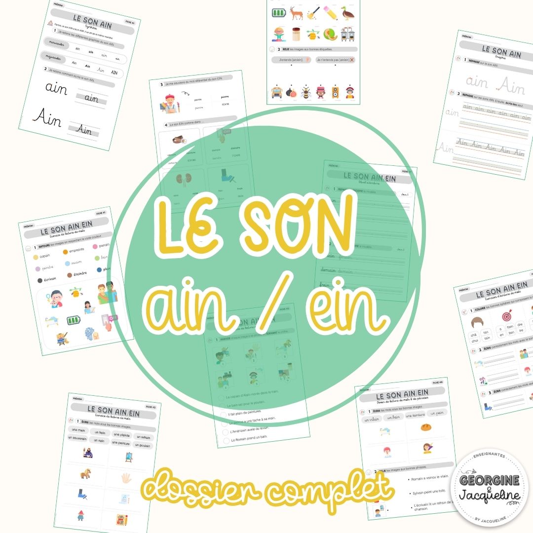 Le son AIN/EIN - dossier d'apprentissage du code – Georgine & Jacqueline